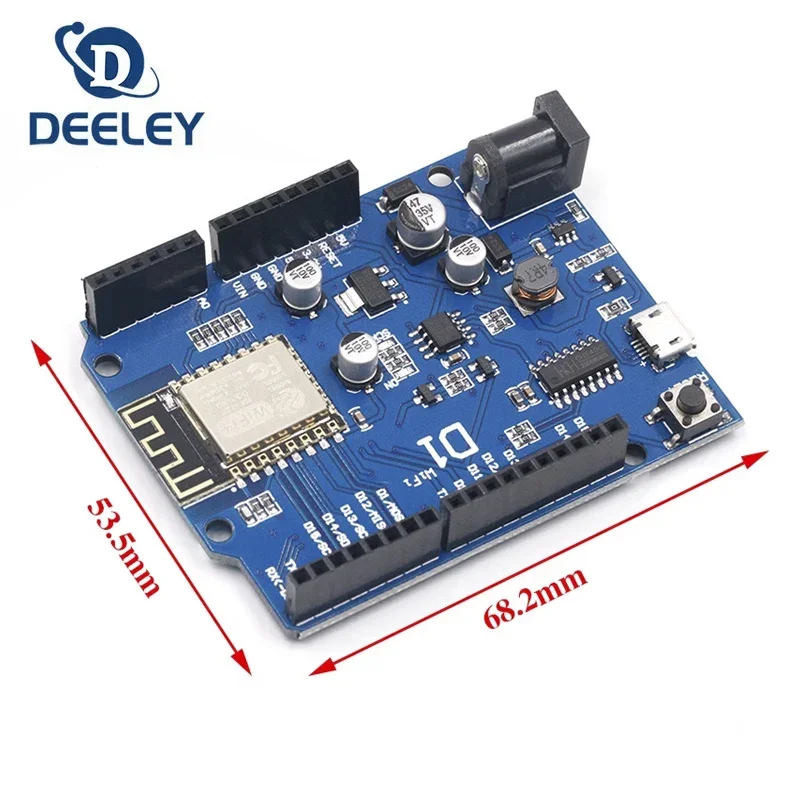 ESP-12 WeMos D1 UNO R3 CH340 CH340G WiFi Development Board Based ESP8266 Shield Smart Electronic ...