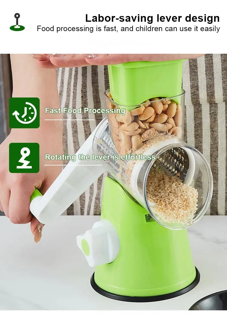 RAYBIN Hand Grater Machine - Efficient Cheese Shredder
