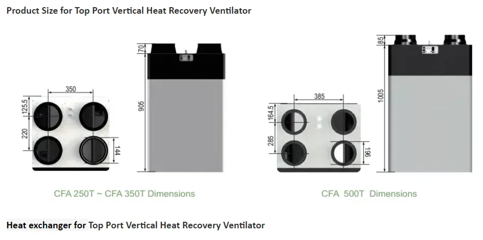 Climate Equipment Smart App Mechanical Ventilation Vertical Erv Core ...