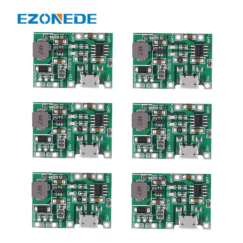 Battery Charger Module TP4056 3.7V to 9V 2A, USB Boost Converter for ...