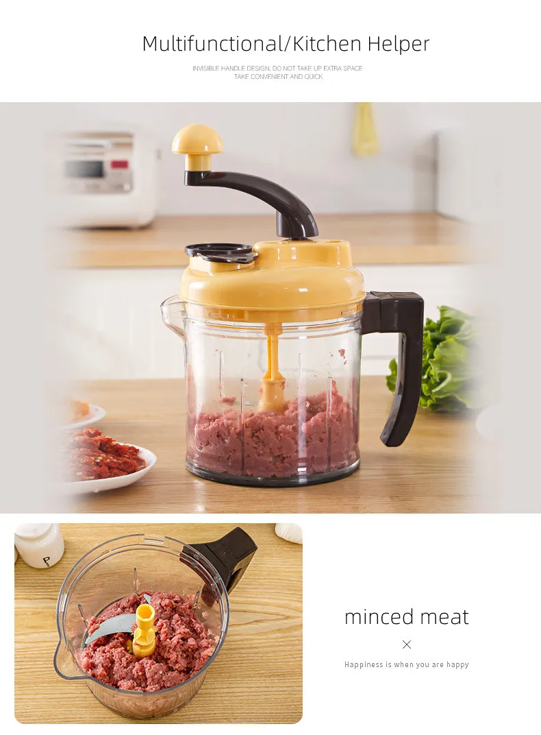 New Multifunction Mini Food Choppers Meat And Vegetable Grinder Hand ...