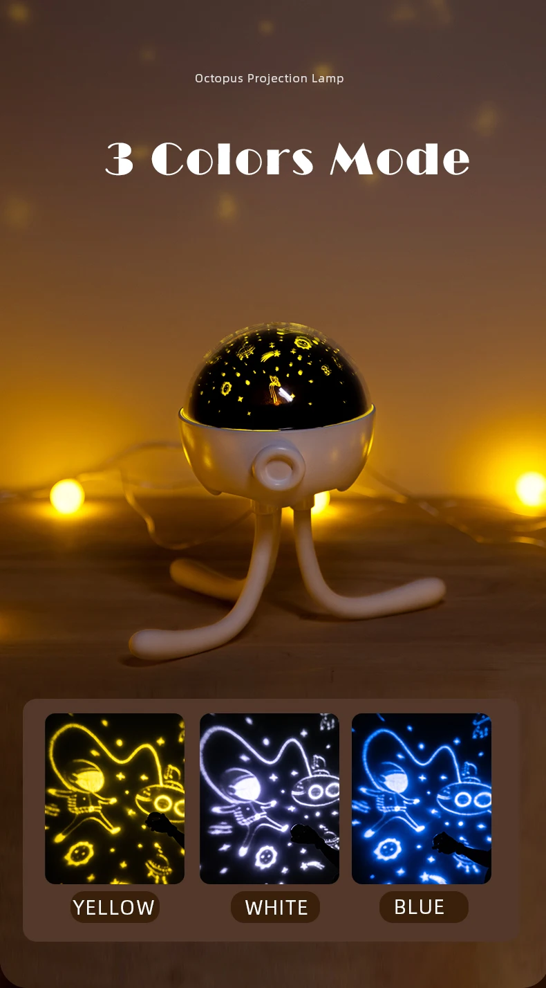 LED Decorative Night Light - Projector for Kids & Babies