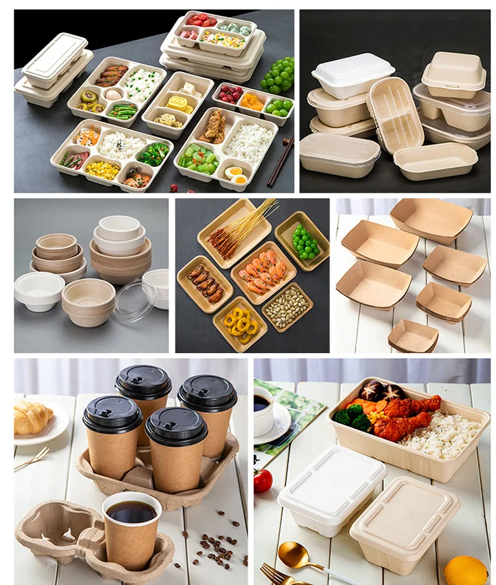 Disposable Sugarcane Bagasse 3-compartment Microwave Take Out Food ...