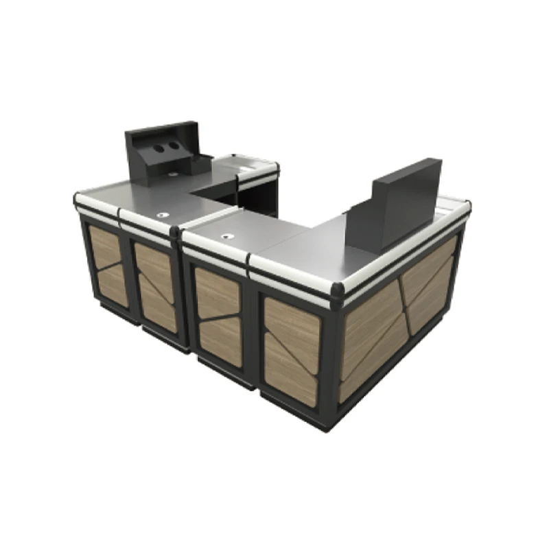 Good Quality Supermarket Checkout Counter Supermarket Boutique Wooden ...