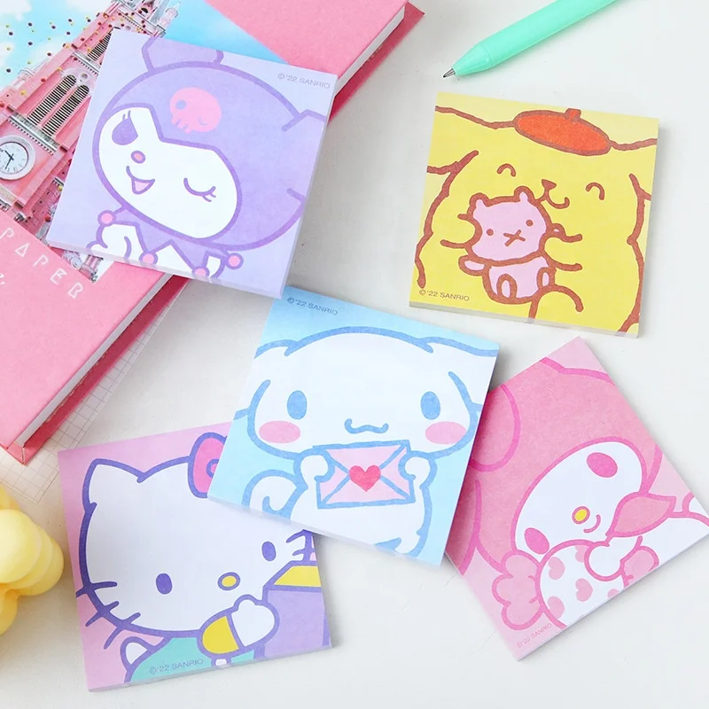 School Supplies Student Cartoon Cute Kawaii Memo Sticky Notes For Kids ...