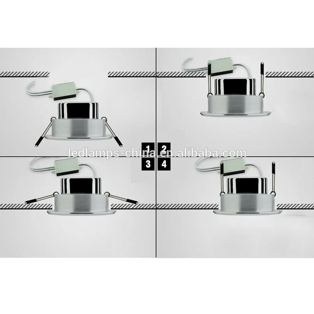 Square Ceiling Spot Crystal LED Downlight - 90ra 50000hrs