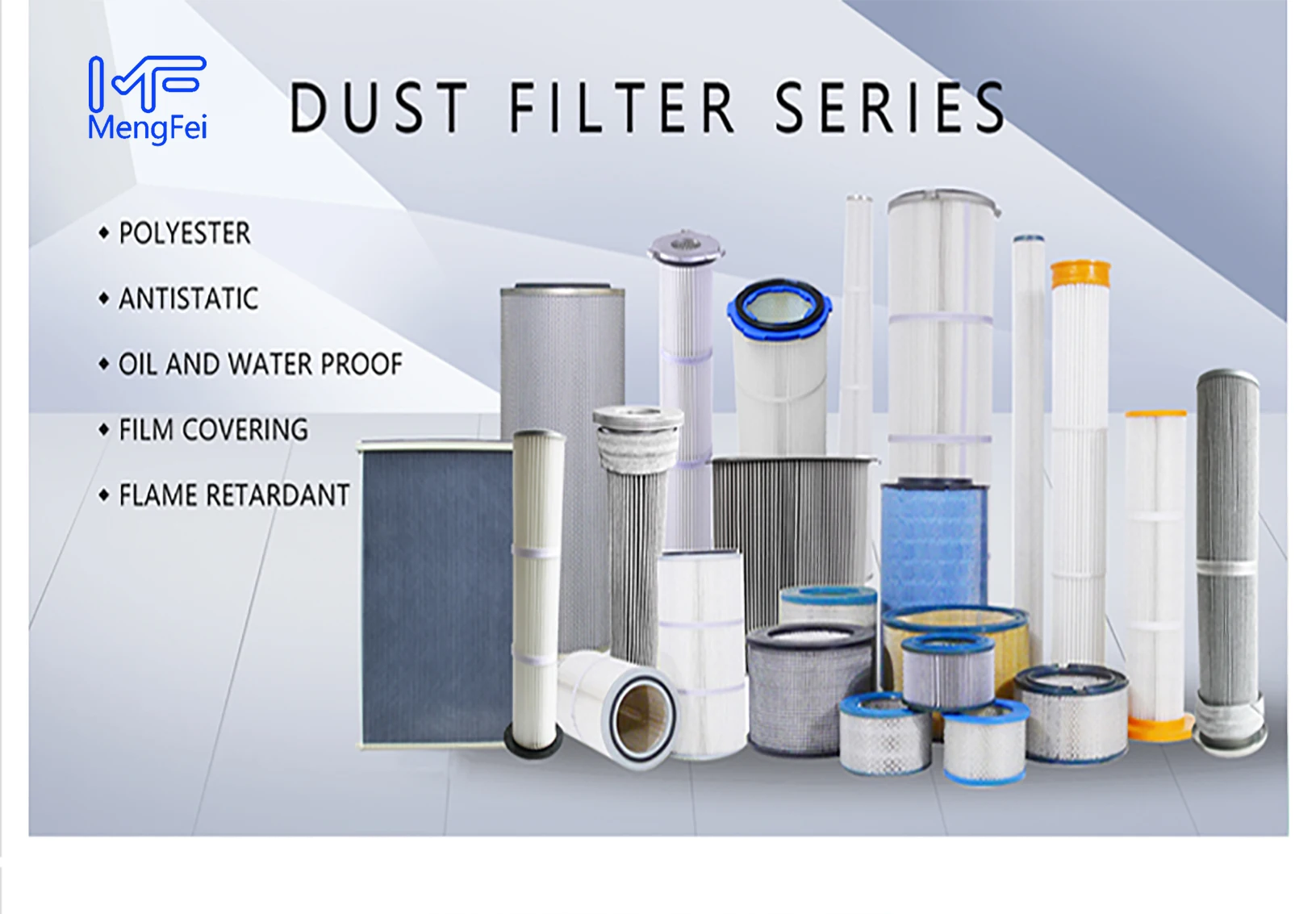 Mfiltration Industrial Custom Pleated Spunbond Polyester Aluminzed Anti ...