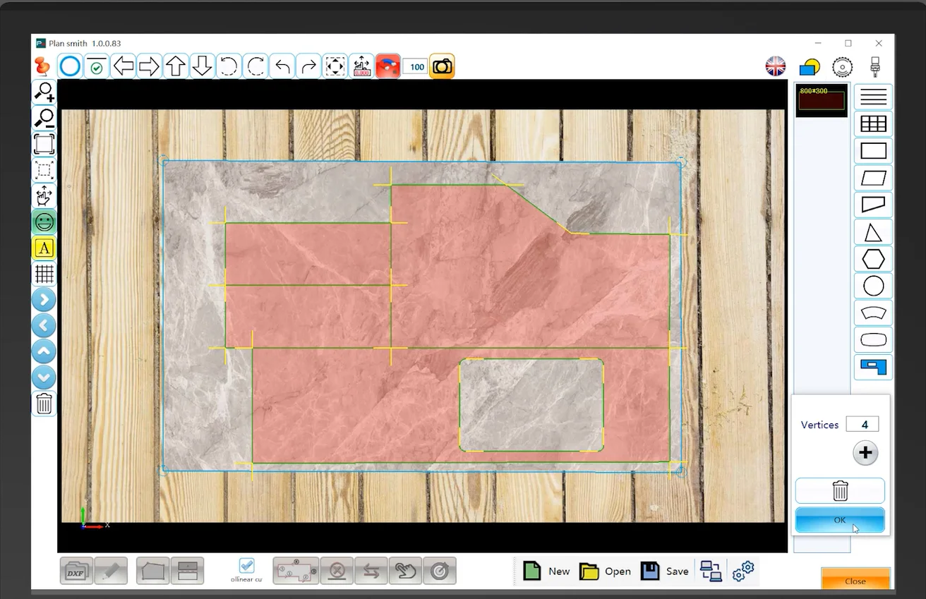 OMC Digital Counter Top Templating and Measuring Tool System