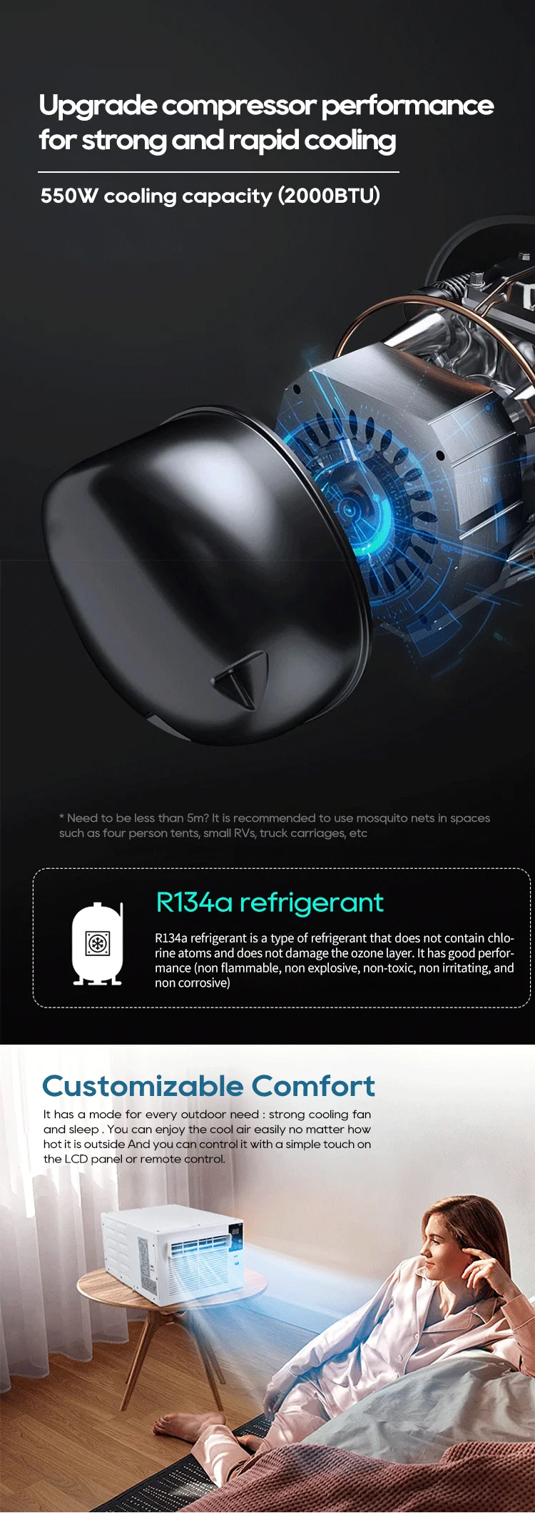 Ac 110v 220v Portable Air Conditioner Stand Portable Air Conditioner Eu ...