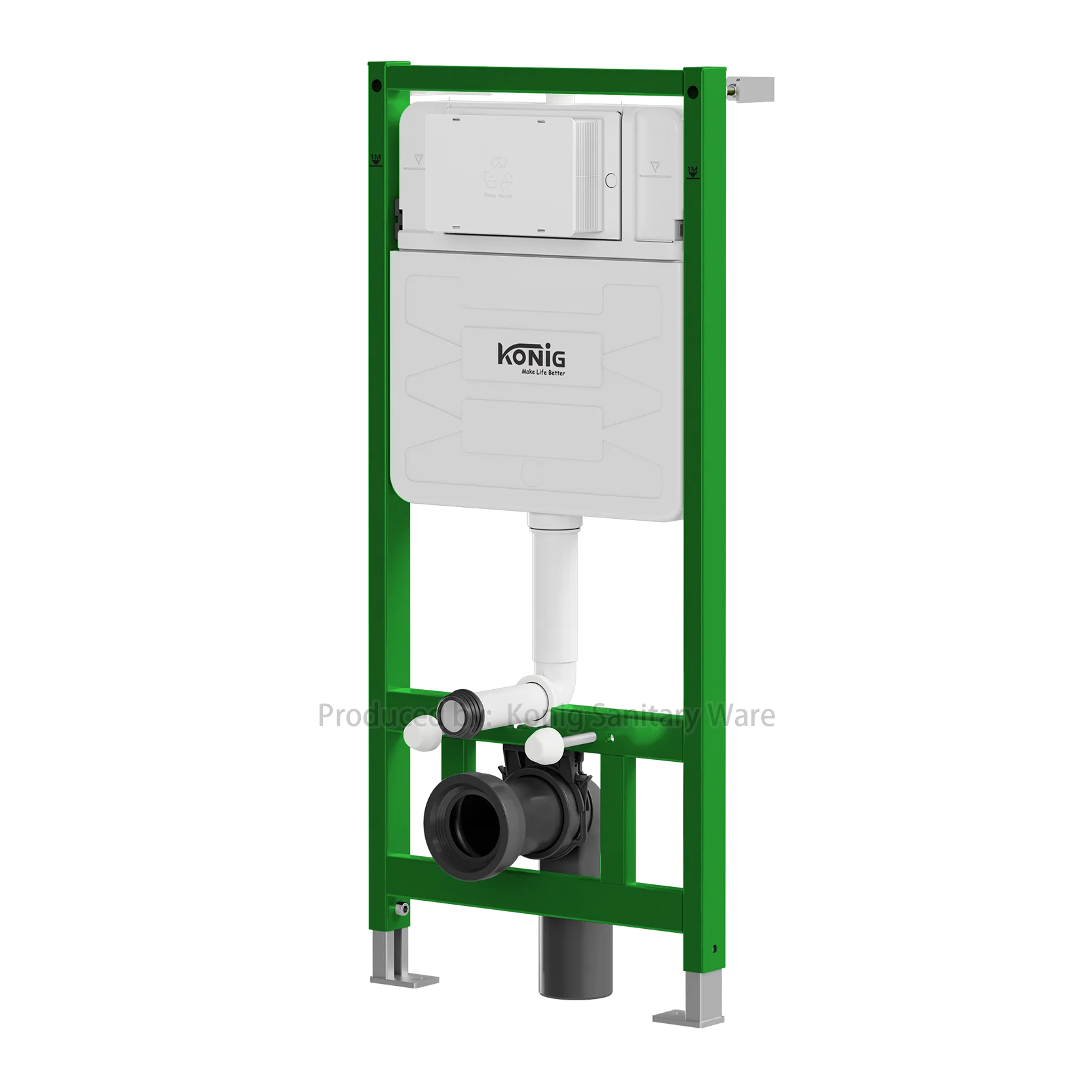 Slim Wall Mounted Concealed Tank Concealed Cistern For Wall-hung Toilet ...