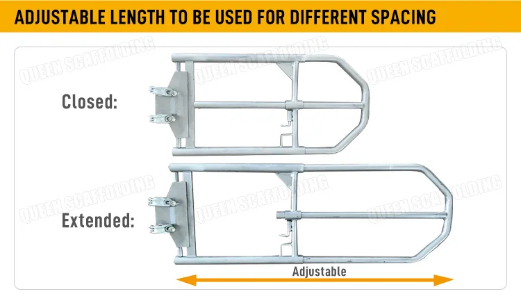 Scaffolding Adjustable Swing Gate Ladder Access Safety Gate Extendable ...