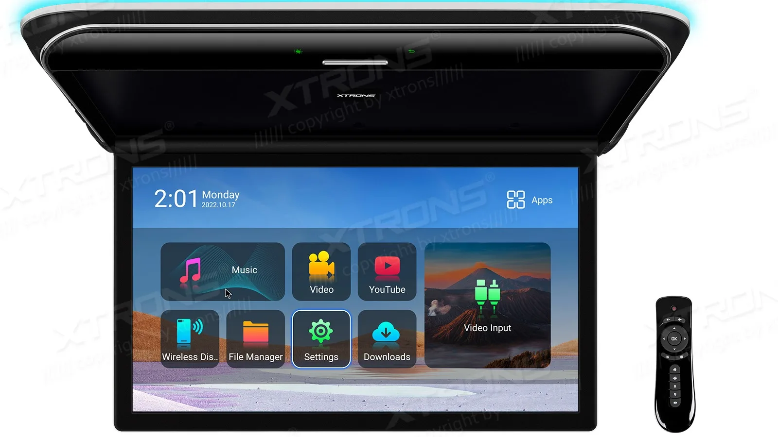 Xtrons 19.5" 8k Ips Car Screen Bus Tv Monitor Advertising Display Built ...