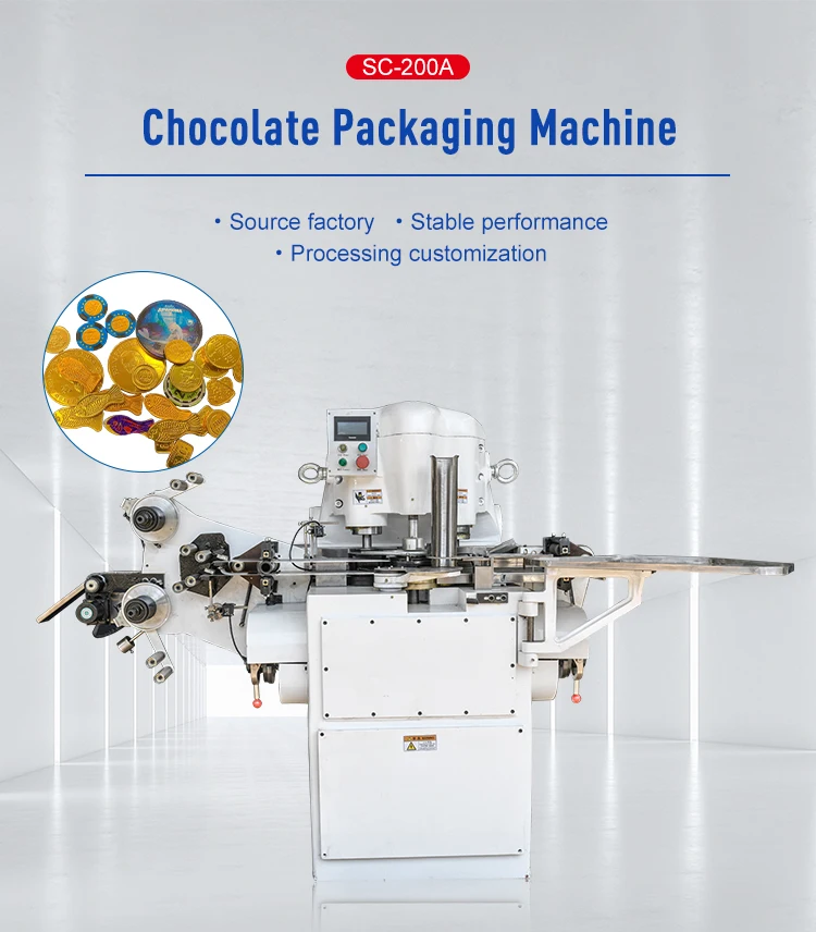 Factory Manufacturing Suppliers Mechanical Chocolate Candy Gold Coin ...