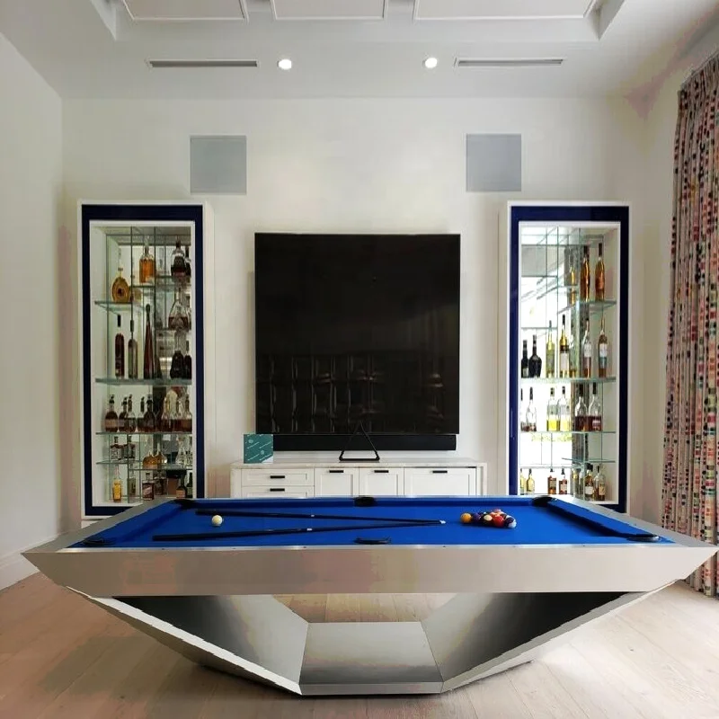 Modern Designs Indoor Special Legs Pool Solid Wood Slate Billiards ...