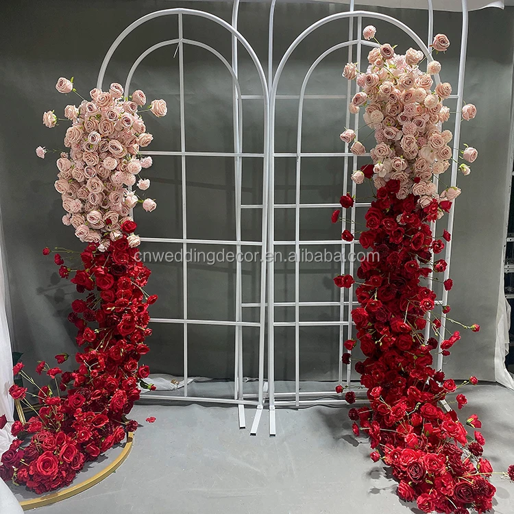 SMOOTH Mehndi Decoration Colorful Flower Runner Wedding Backdrop