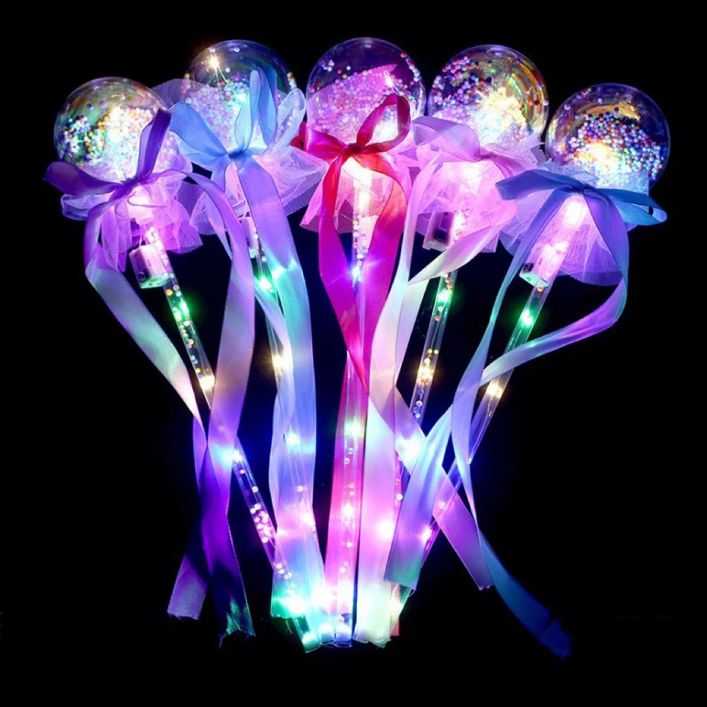 New Luminous Butterfly Led Light Handheld Magic Stick Diy Toy Night ...