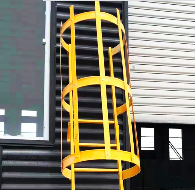 Rooftop Fall Protection - Fixed Vertical Ladder with Cage