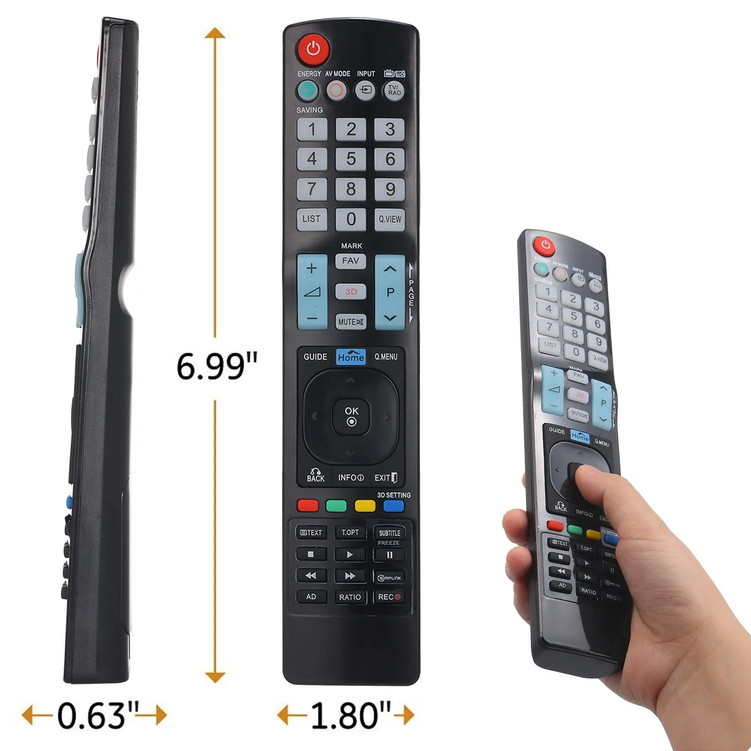 Universal Ir Wireless Controller Remote Control Tv Remote Compatible ...