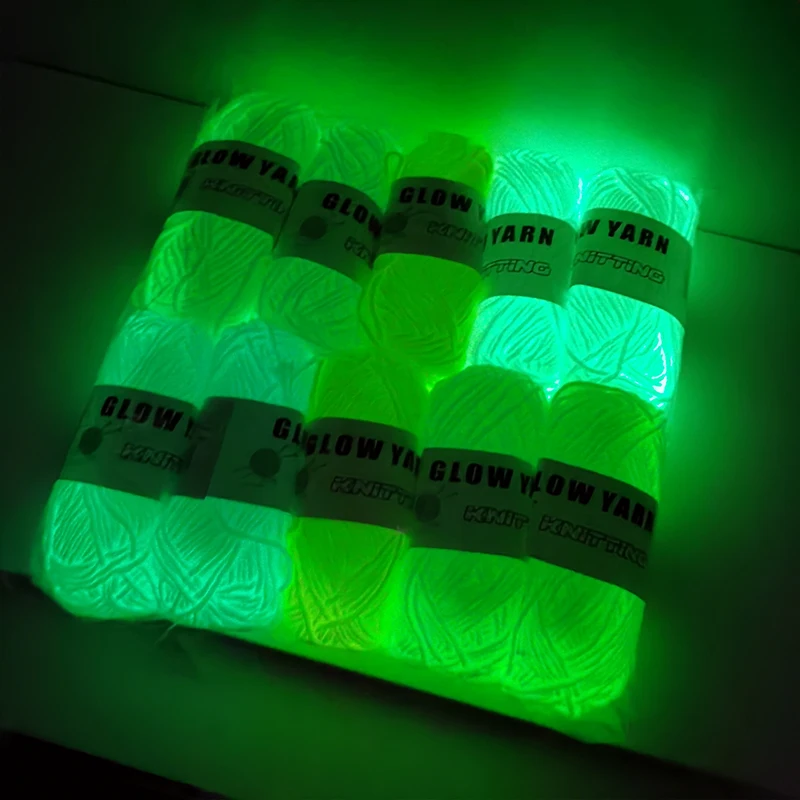 Glow in the Dark Crochet Yarn - Bright, Luminous, and Sustainable