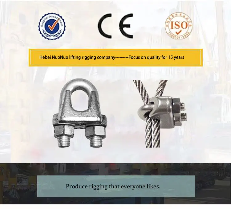 Rigging Hardware Jis Type Malleable Electro Galvanized Wire Rope Clips ...