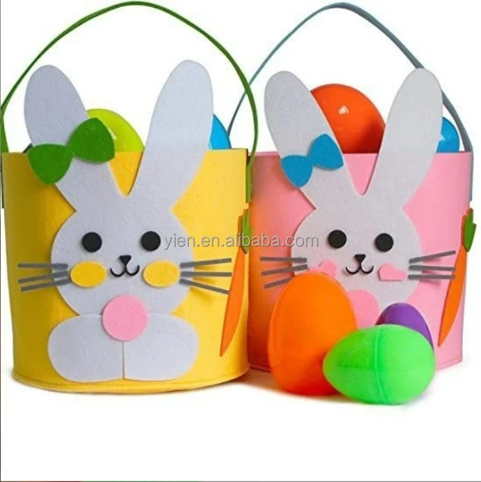 Candy Basket Cartoon Cute Rabbit Storage Basket Easter Bunny Storage ...