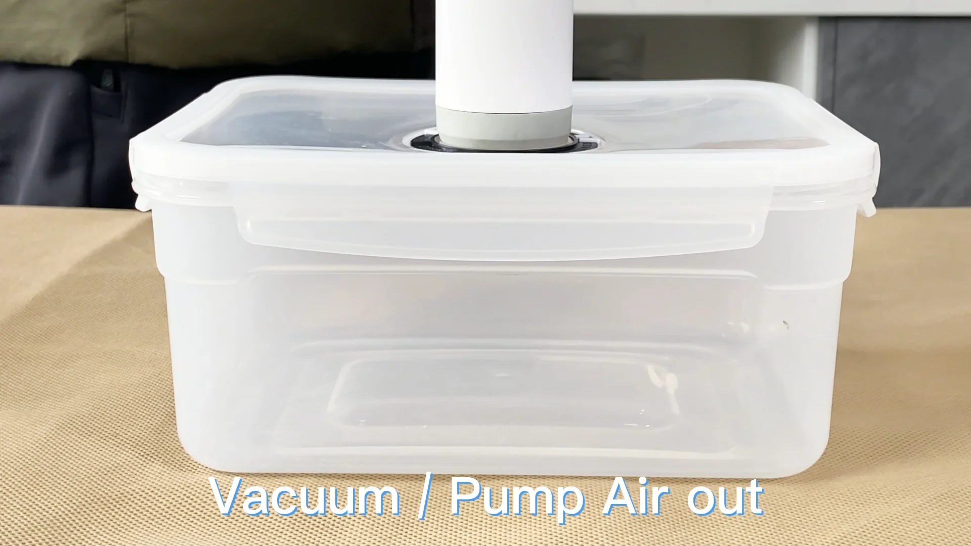 Fresh Extended Stackable Vacuum Plastic Food Storage Container With ...