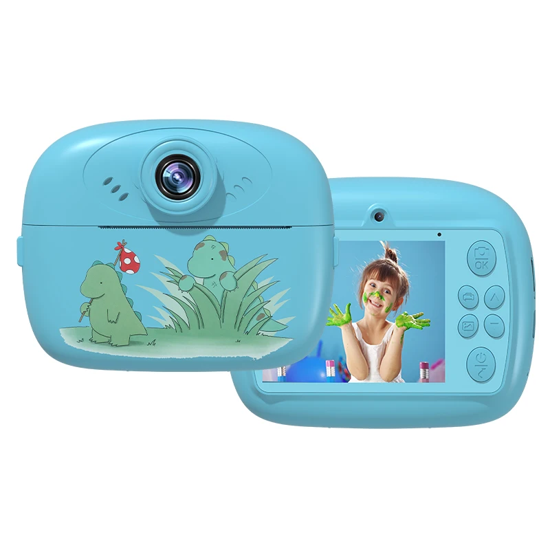 Cute Cartoon Kids Instant Printing Camera Selfie Digital Camera With ...