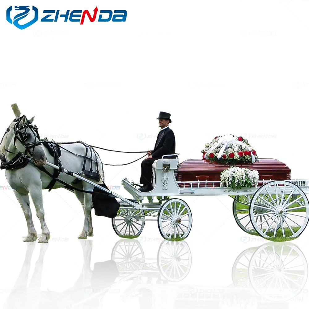 White Hearse - Elegant Funeral Carriage with Customization