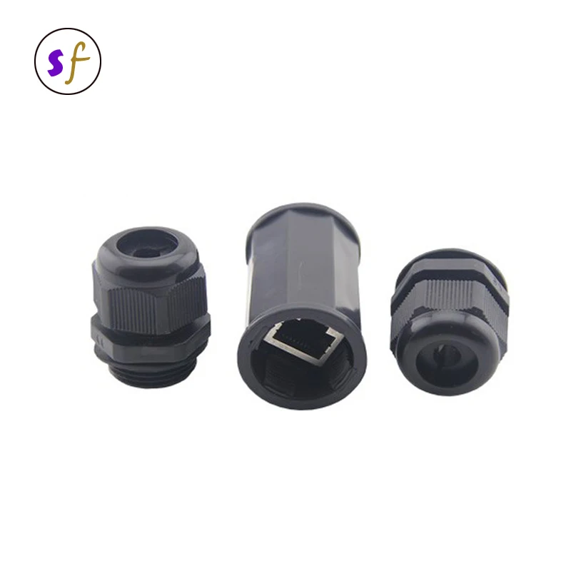 Rj45 Modular Jack Female 8 Pin Ip67 Waterproof Connector Shielded Plug ...