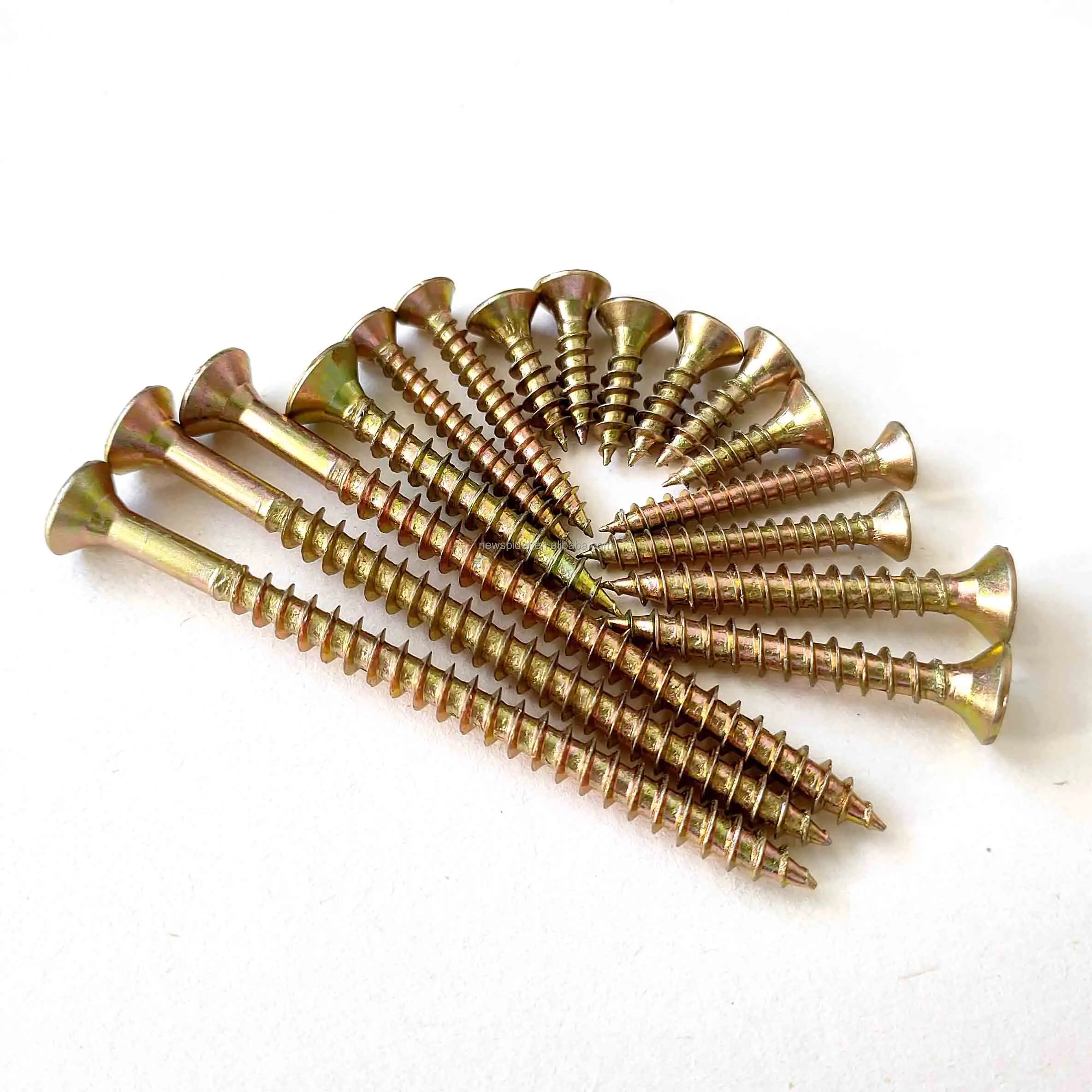 Best Sale Yellow Galvanized Din 7505 Standard MDF Chipboard Screw 4x80 ...