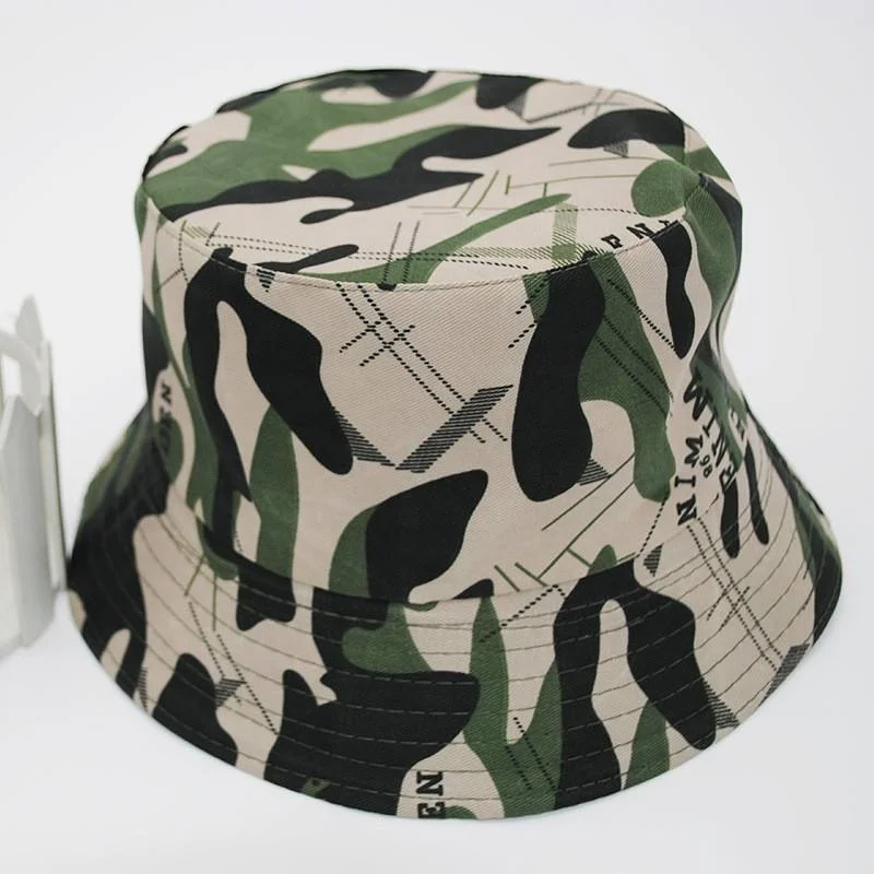 Design Unisex Wholesale Design Custom Print Embroidery Camo Bucket Hat ...