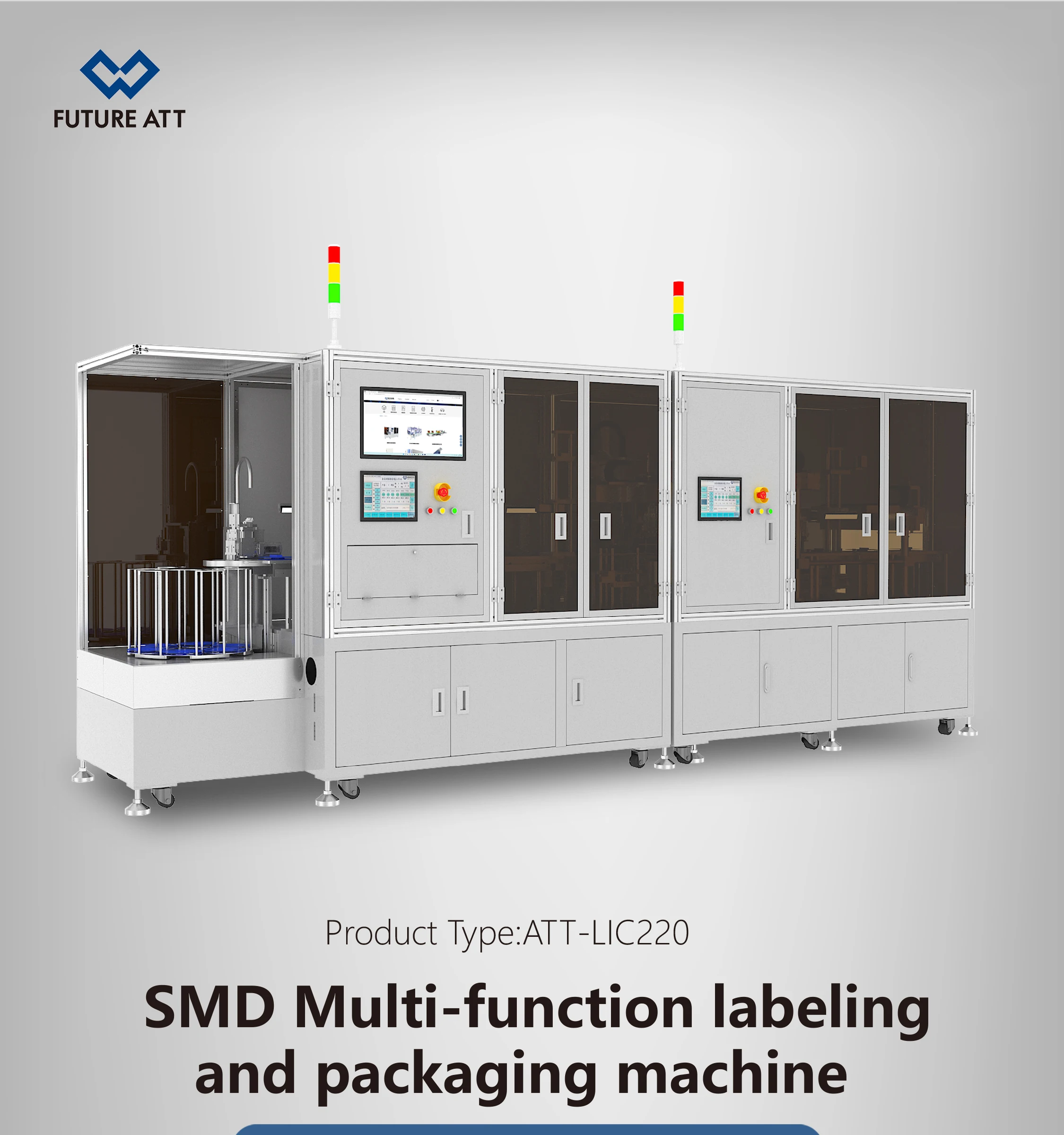 Electronic Components Packaging Machine Vaccum With Label Sticking ...