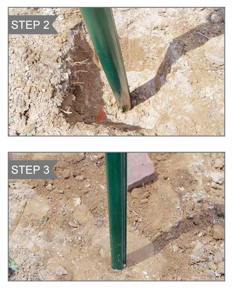 High Quality Round Metal Fencing Tube Post - Galvanized