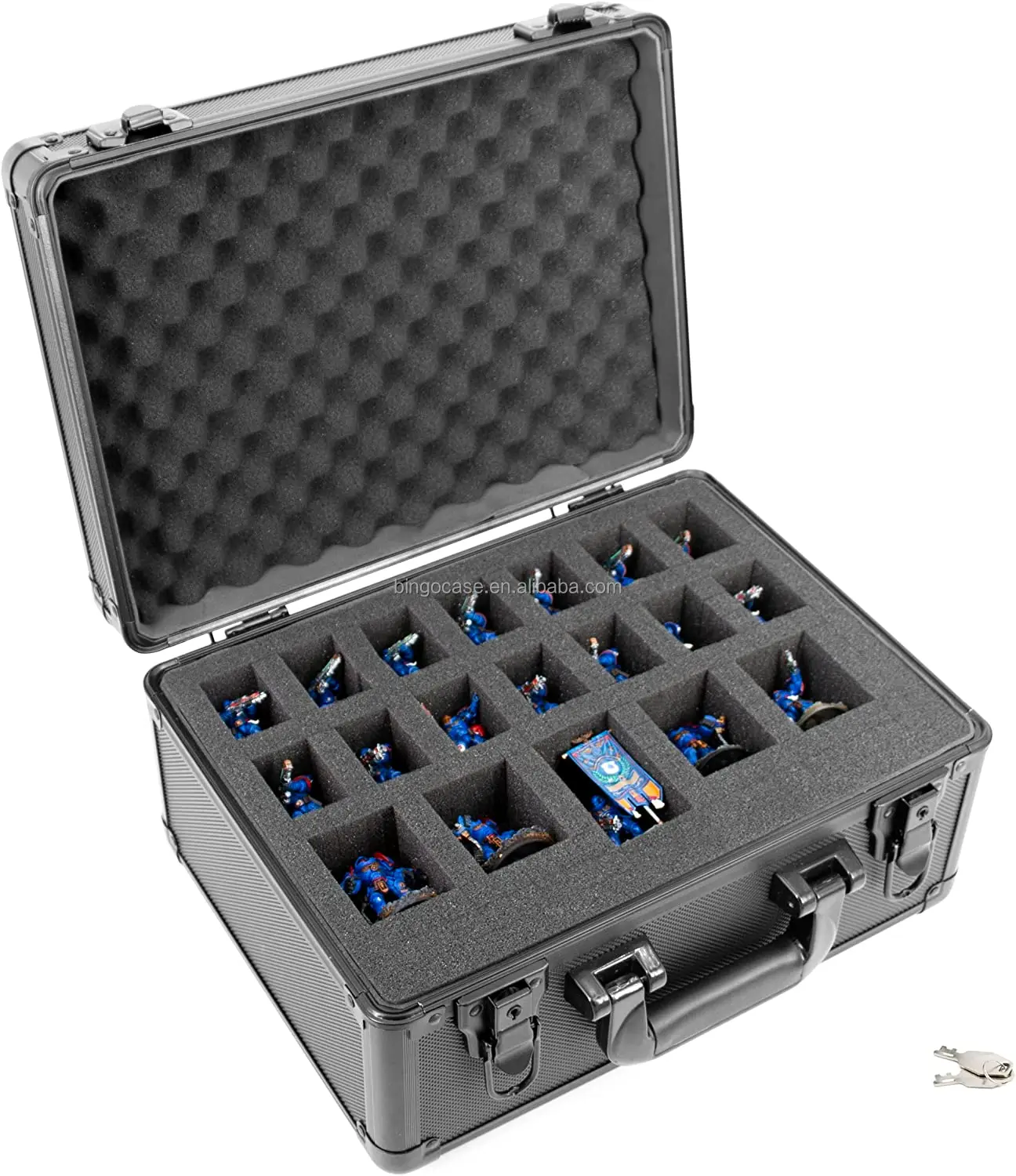 Aluminum Frame Miniature Carrying Case With Customizable Foam Tray For ...