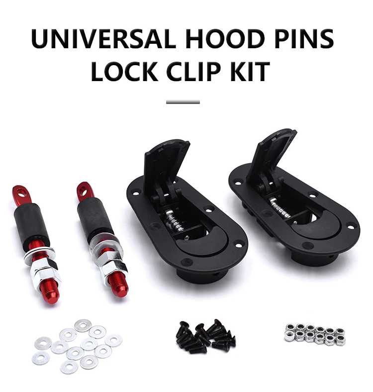 Universal Car Hood Lock Kit - Secure Your Engine Cover