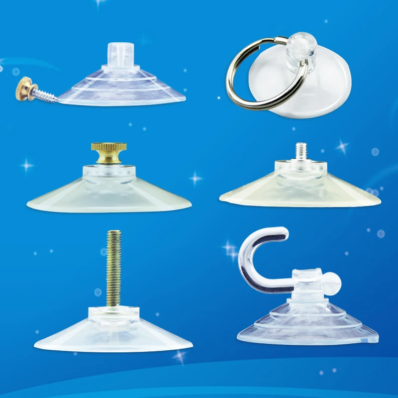 Cx-30mh -1 Dia30 Mm Pvc Clear Transparent Suction Cup With Mushroom ...