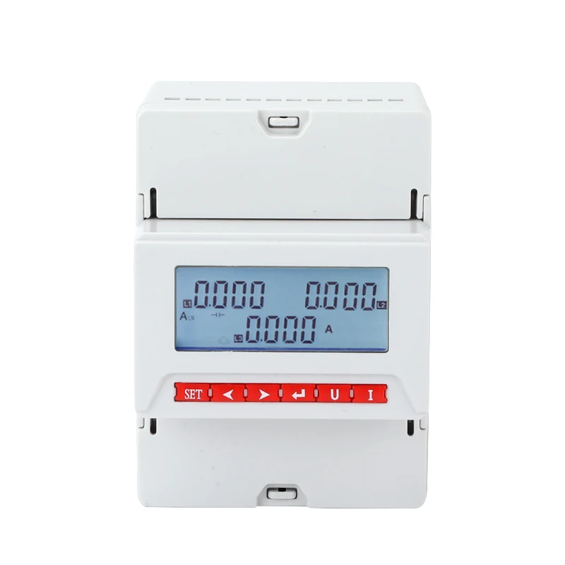 Din-rail Type Digital Meter RP-3D4PY Three Phase AVHz Cos Kwh Kvar ...