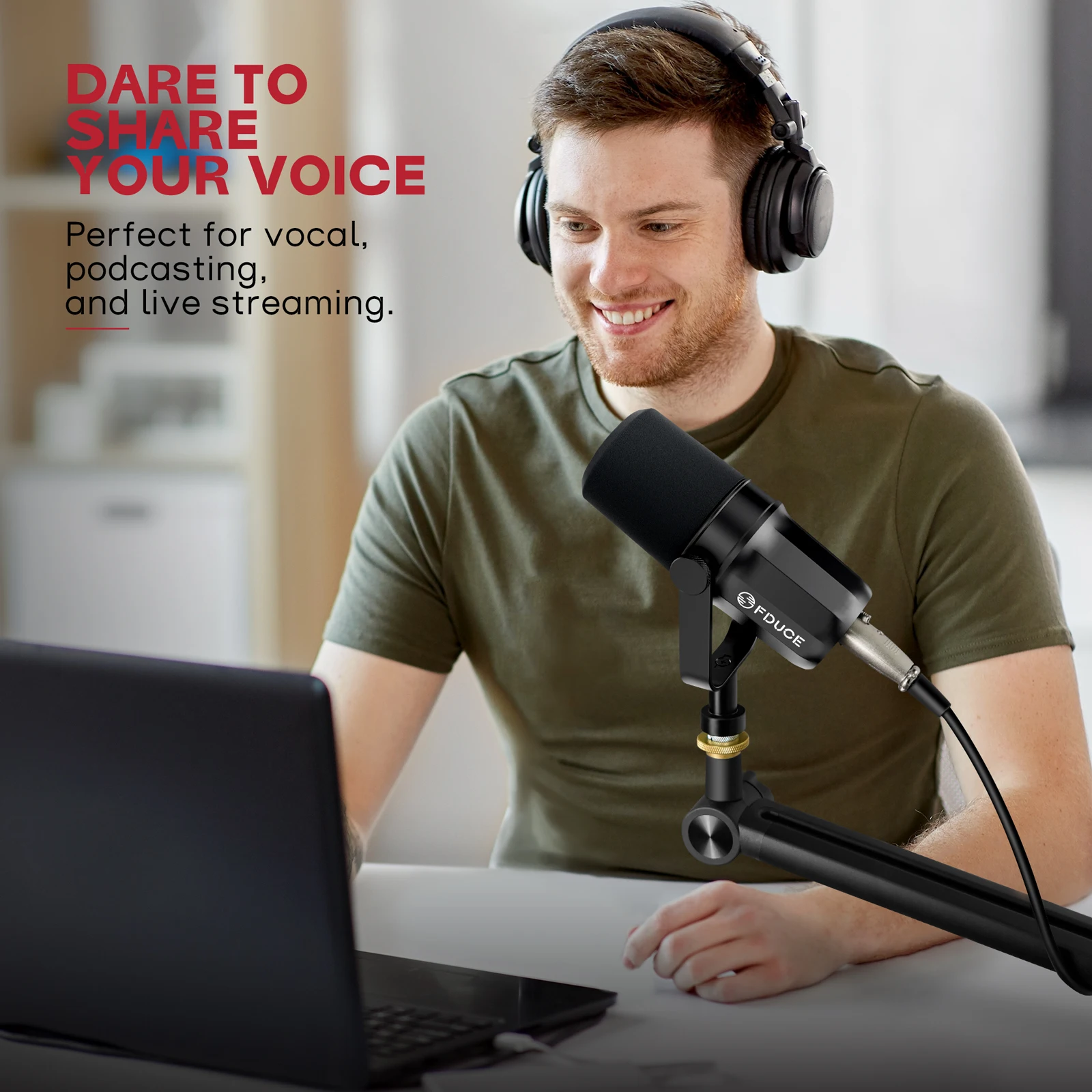 New Professional Wired All Metal Heart-shaped Microphone Noise ...