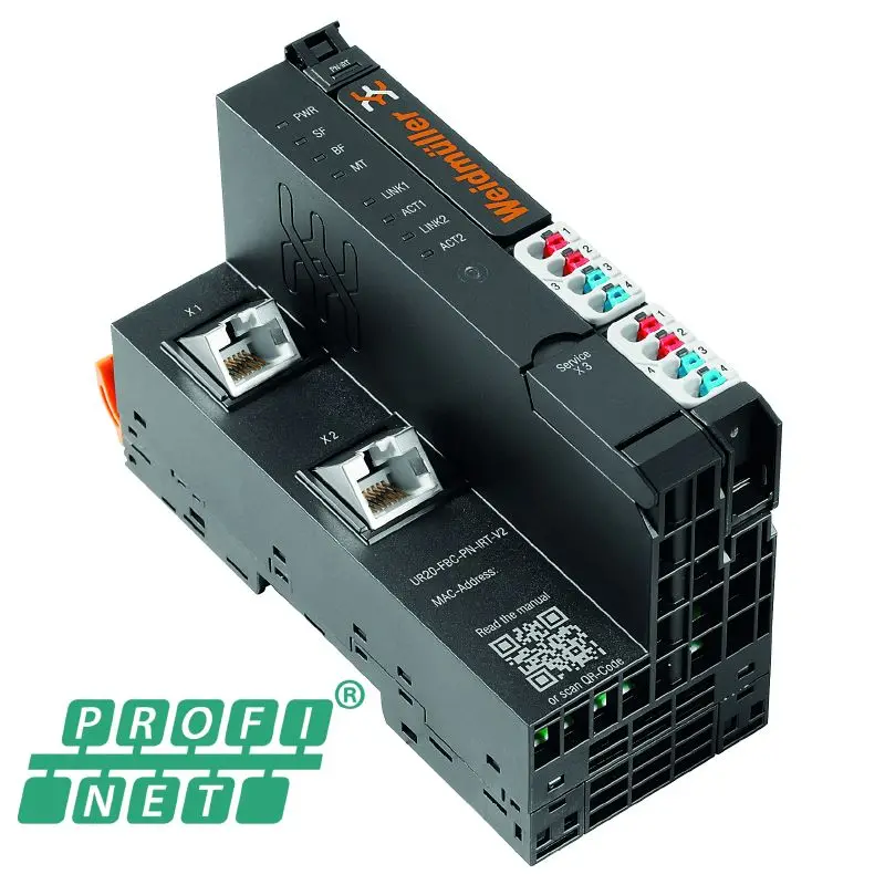 PROFINET IRT+RT Remote I/O Fieldbus Coupler IP20 Ethernet with RJ45 ...