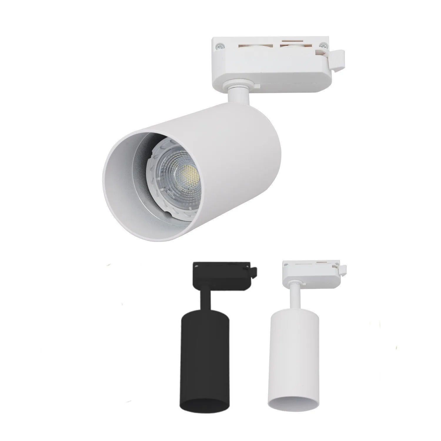 Gu10 Track Light Spotlight Housing Rail Lamp Surface Mounted Spot Light ...