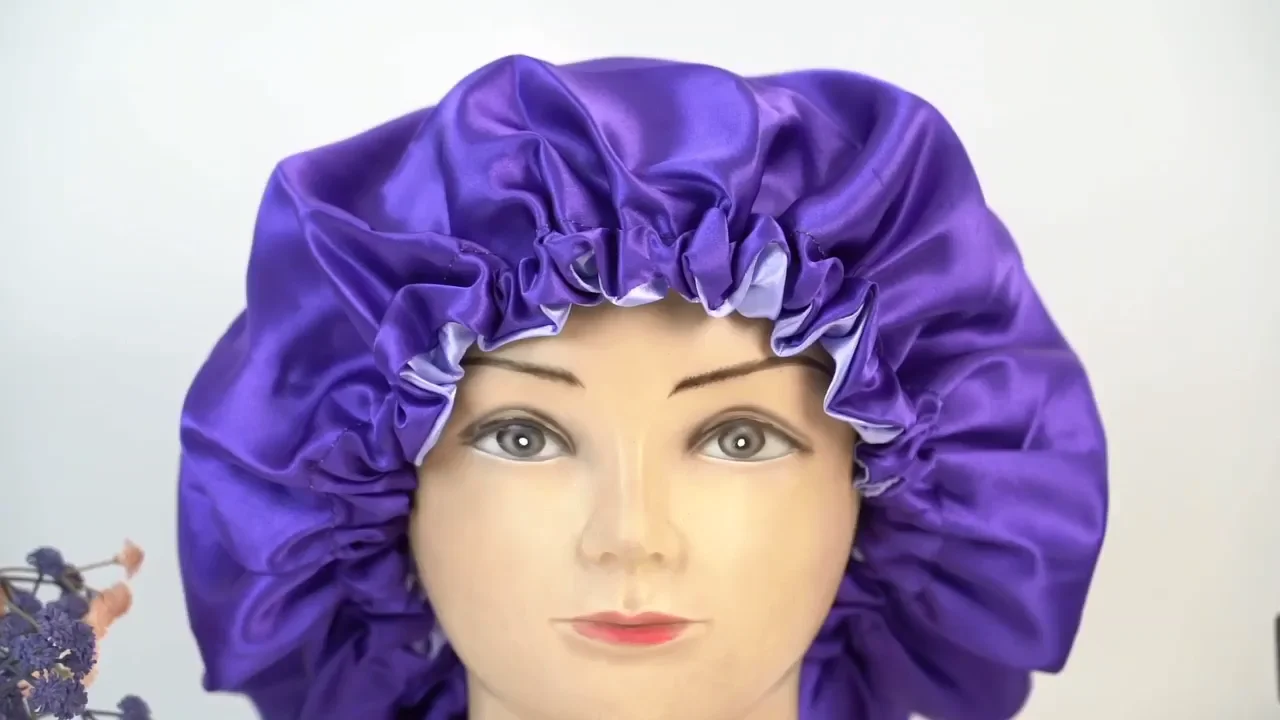 2022 Wholesale Cheap Custom Logo Hair Head Sleeping Cap Women Double ...