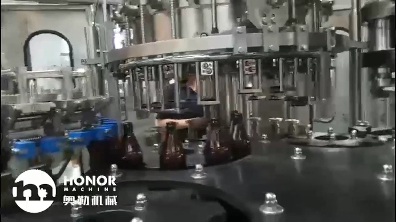 Automatic 750ml Glass Bottle Automatic Vodka Alcohol Wine Carbonated ...