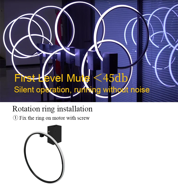 360 Degree DMX512 LED Rotation Ring Disco Lights for Events Stage ...