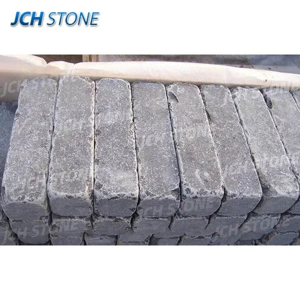 Flamed and Tumbled China Blue Stone Bricks Paver Limestone Curb Stone ...