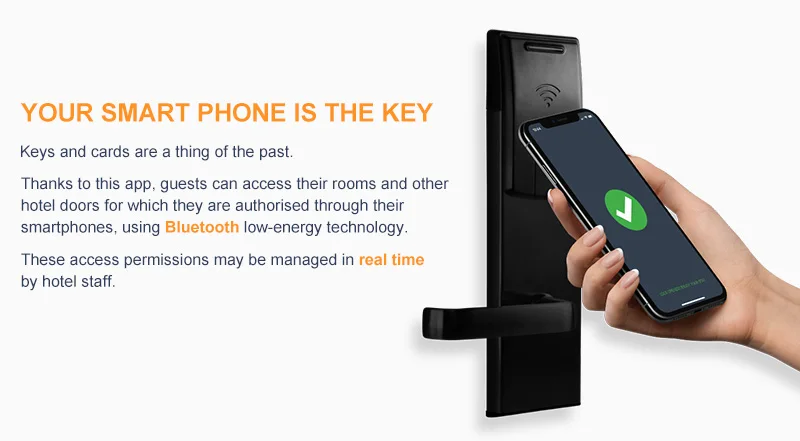 Ygs Smart Rfid Card Encoder Electronic Door Handle Lock Hotel Door ...