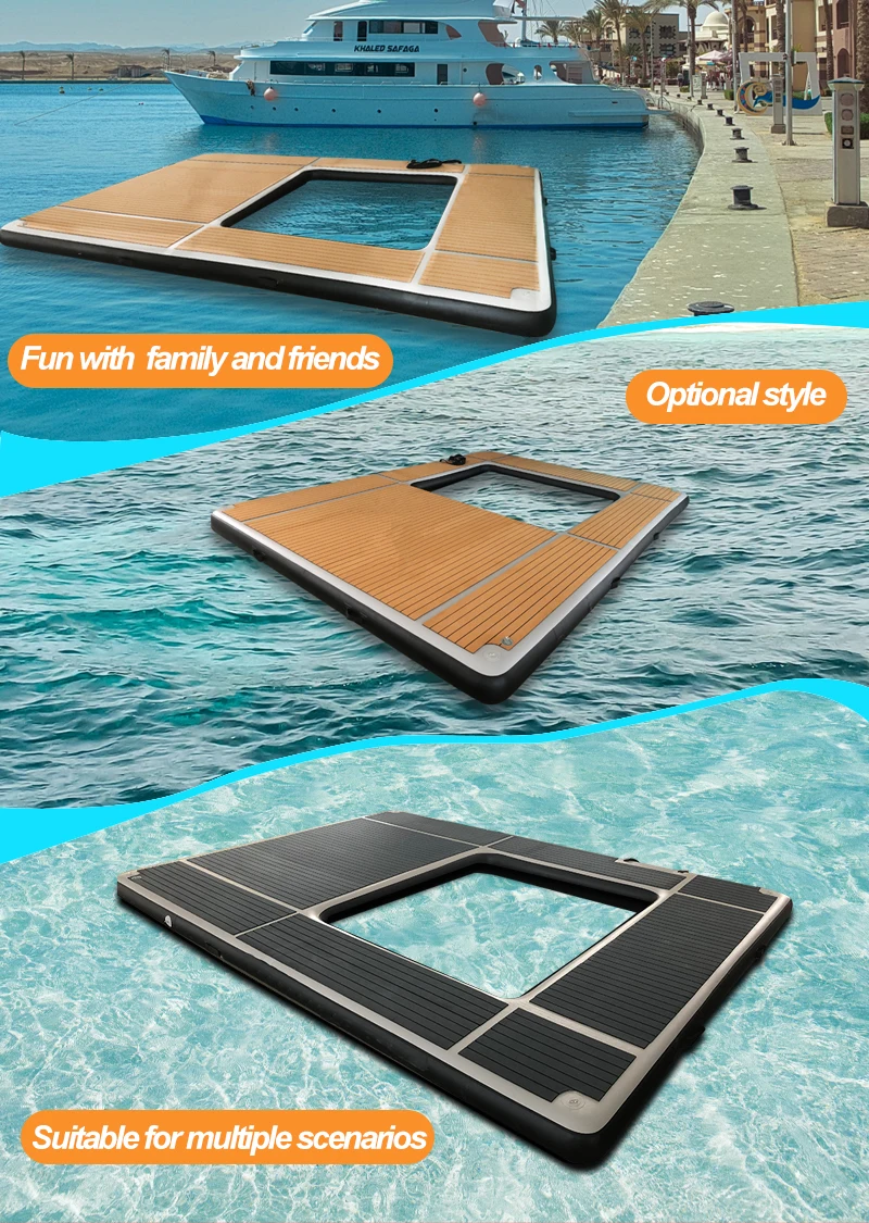 Inflatable Floating Dock Platform Swimming Pool Inflatable Aqua ...