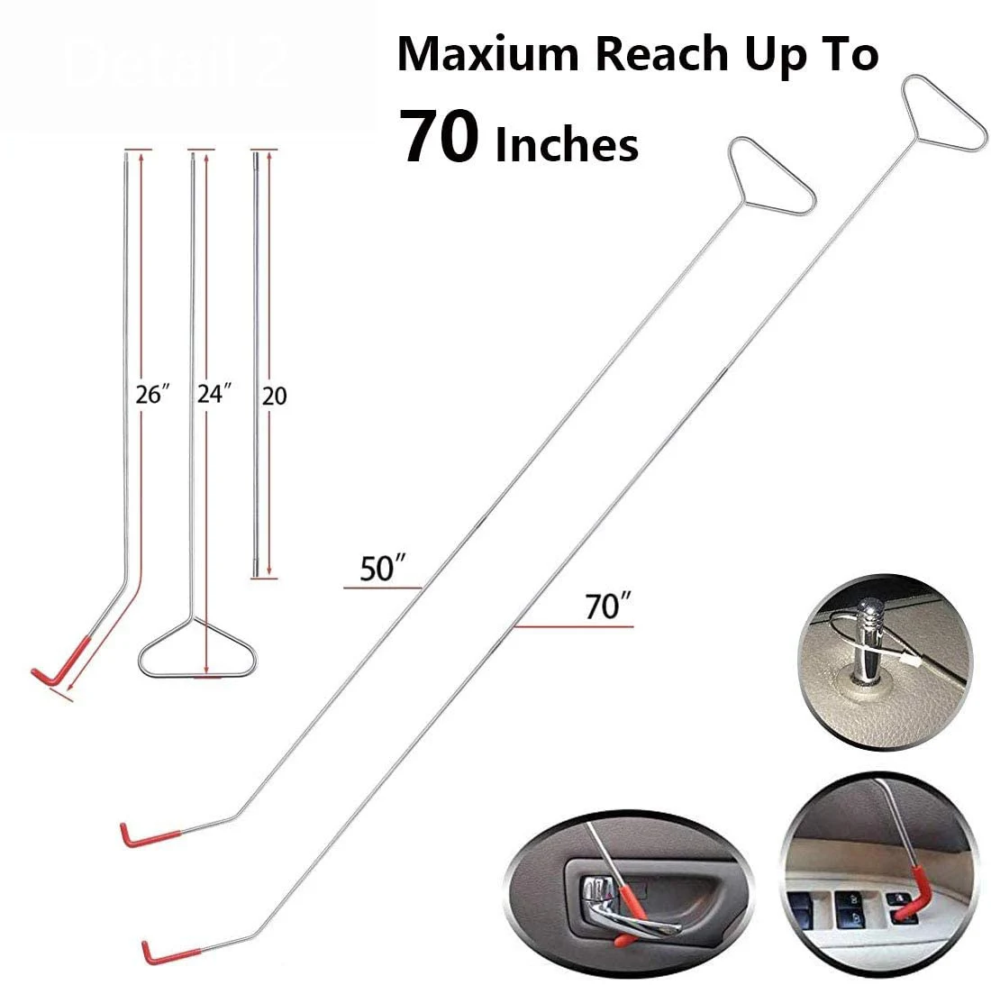 Long Reach Grabber Stainless Steel Emergency 19 Pcs Vehicle Door ...