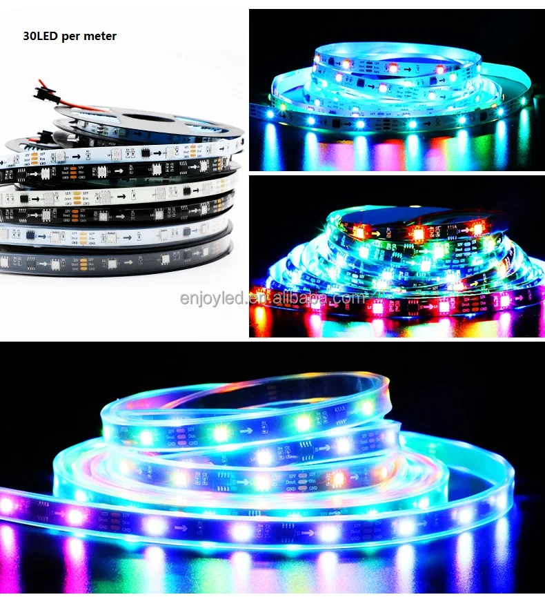 Specialized Factory 2812b Ws2812 5v Pixel Led Strip 3 Years Warranty Rgb 144 Ws2811 Ws2812 Rgbic ...