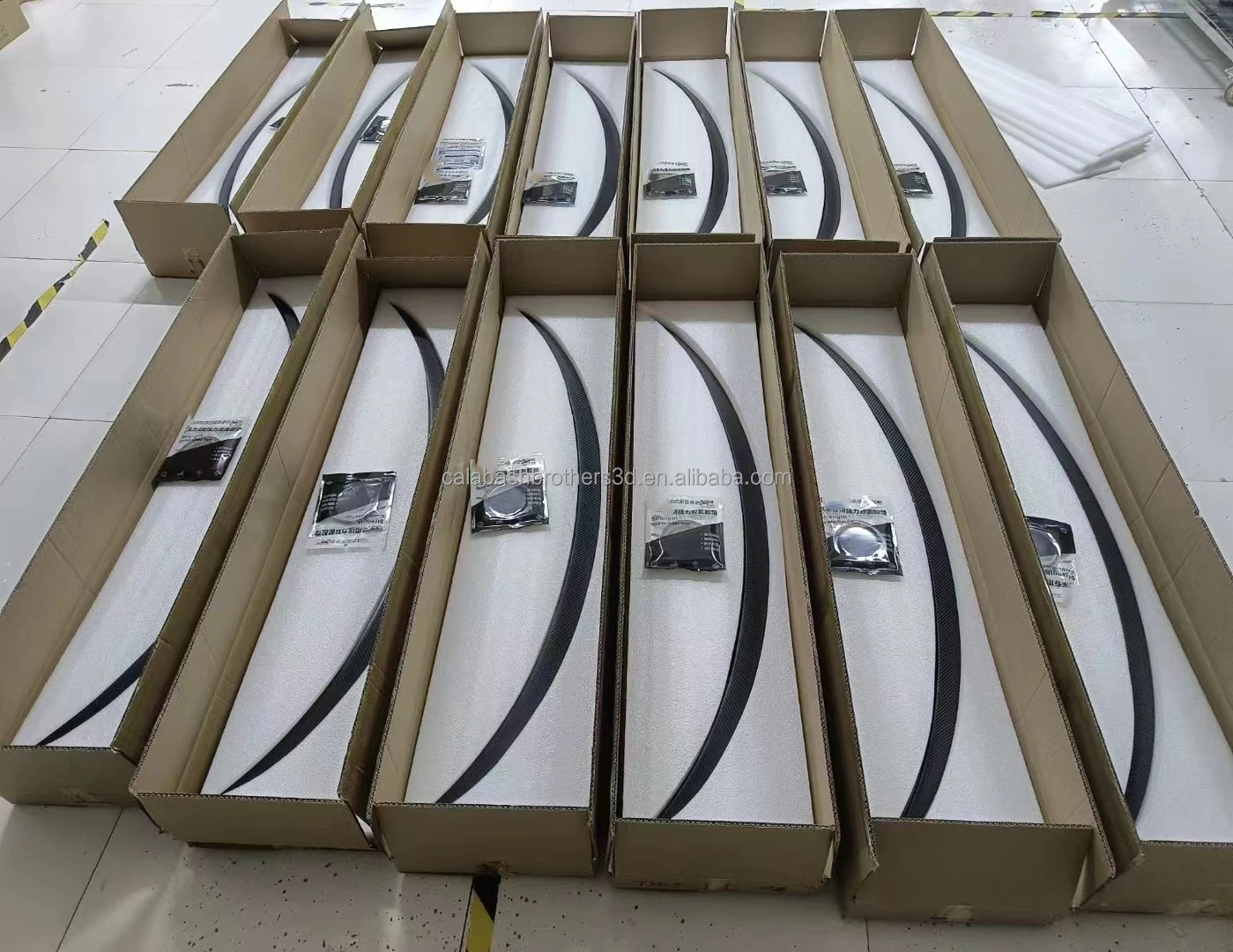 Factory Molding Carbon Fiber Glossy Roof Tail Wing Spoiler Car Parts ...