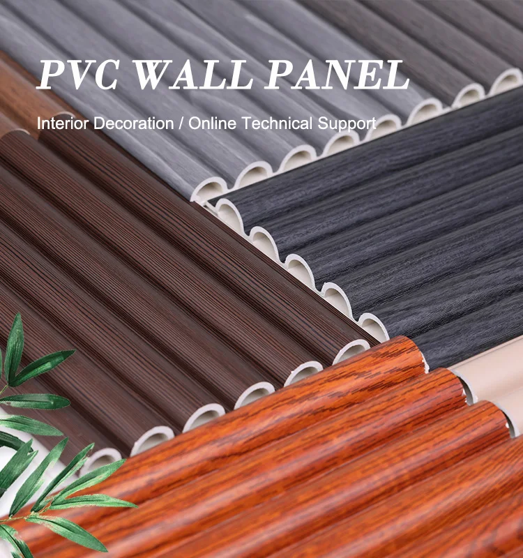 Indoor Decor 3D WPC Wallboard - Bamboo Wood Fiber Board